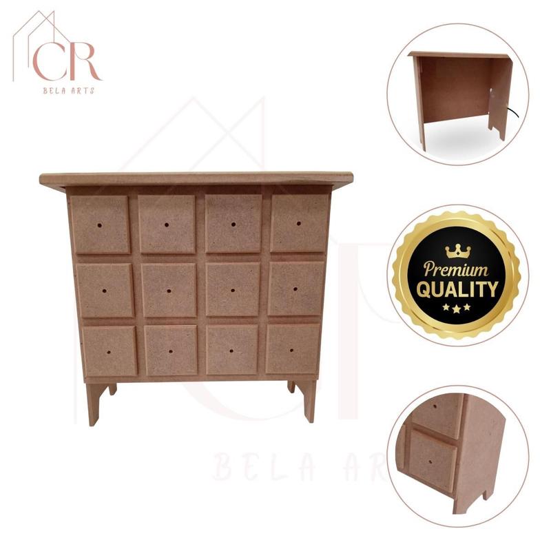 Comoda Mesa Fake Festa 12 Gavetas Madeira - Collore - Cômoda - Magazine ...