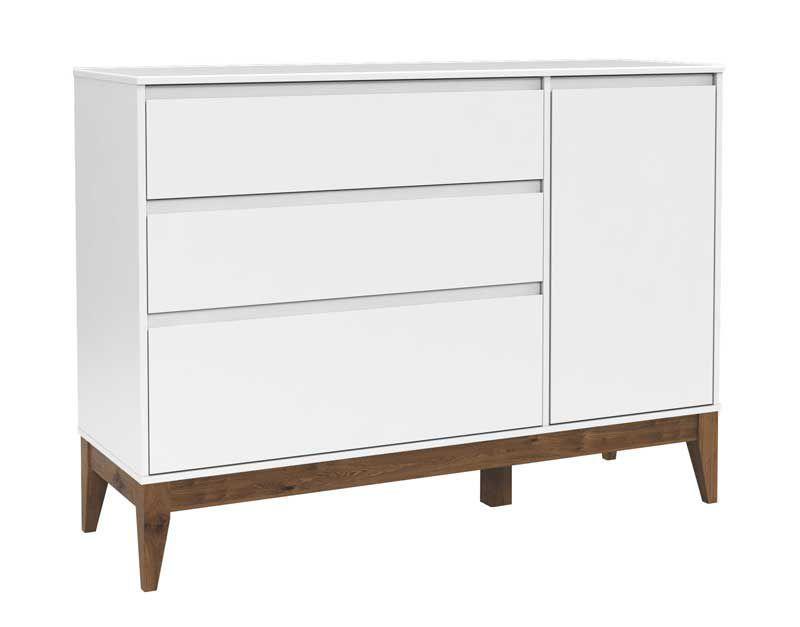 Cômoda Nature Clean com Porta Branco Soft com Eco Wood - Matic Móveis ...