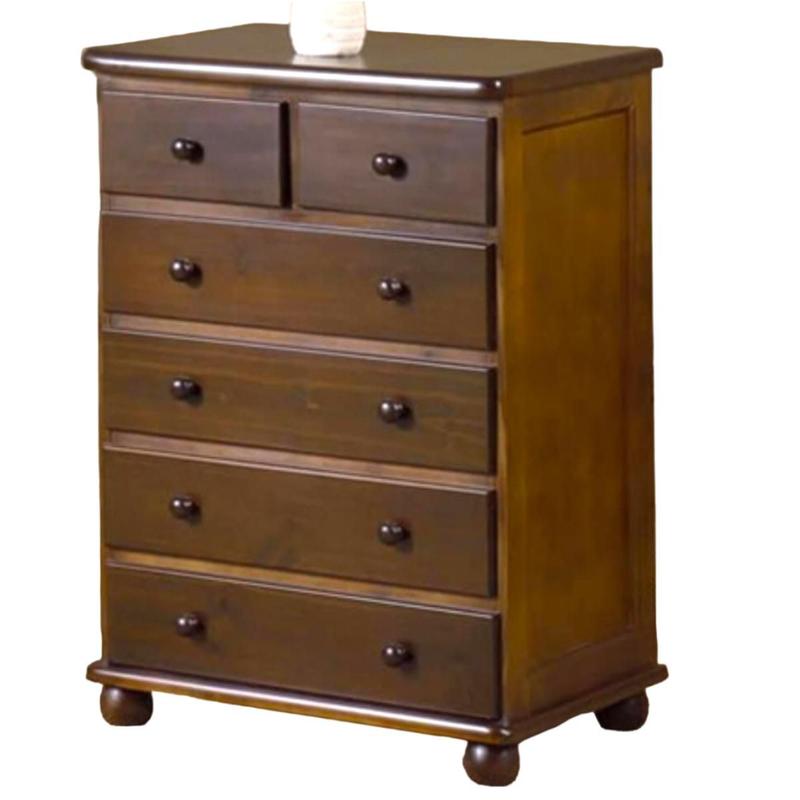 Cômoda Pequena 06 Gavetas Ref:01 Imbua Claro Torneado São José ...