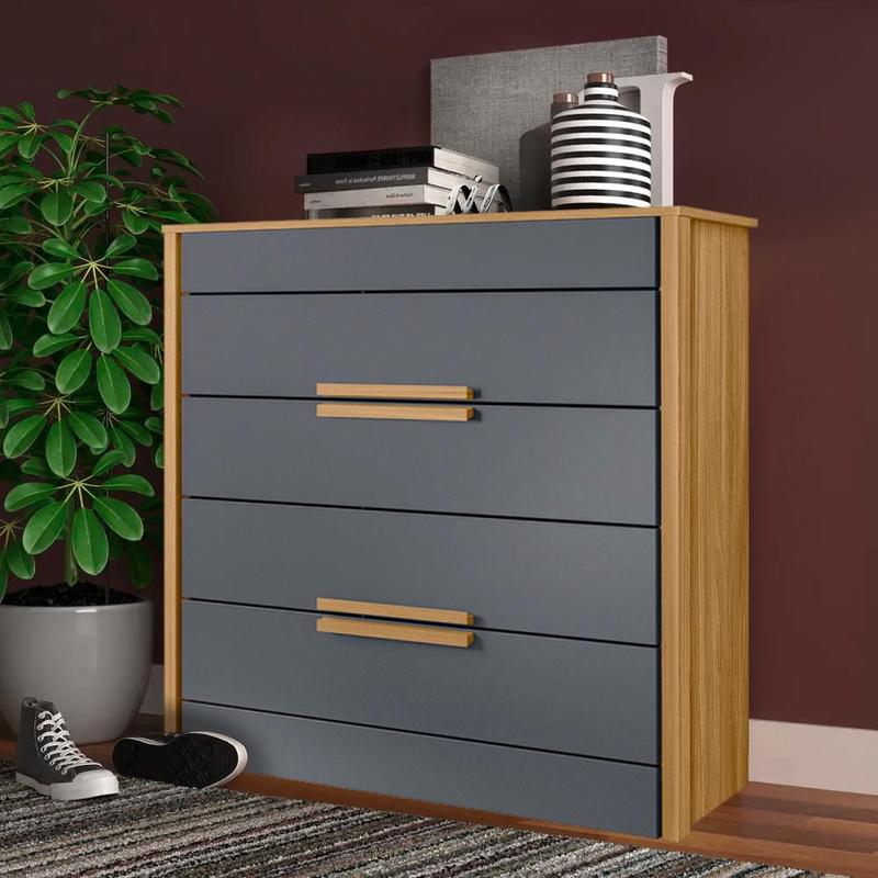 Cômoda Pequena Freijó Cinza Rulio Shop Jm - Cômoda - Magazine Luiza