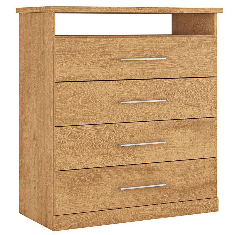 Cômoda Rack com 4 Gavetas Dubai-Móveis Europa - Cômoda - Magazine Luiza