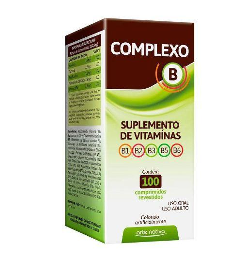 Complexo B Arte Nativa com 100 Comprimidos Revestidos - Complexo B ...