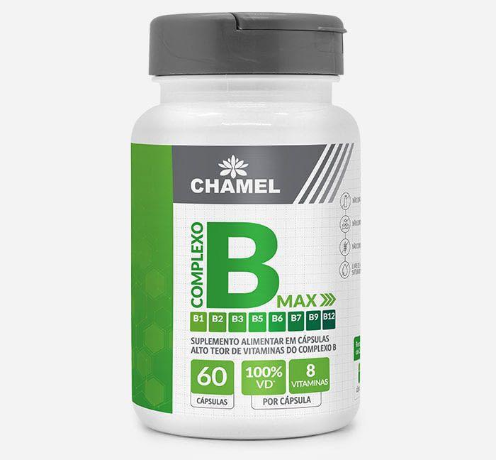 Complexo B MAX 500 mg. Alto teor 60 cápsulas - Chamel - Complexo B ...