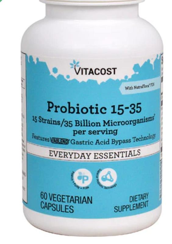 Complexo Probiotico 15-35 60 Caps 35 Bilhoes CFU - VITACOST ...