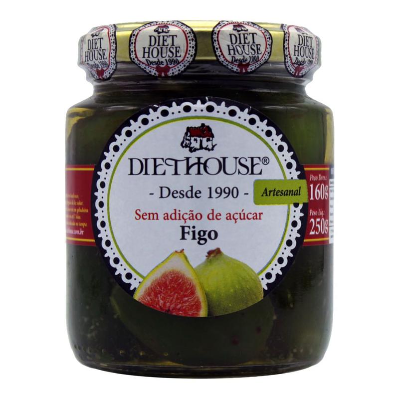Compota de Figo Sem Açúcar Diet House 250g - Compota - Magazine Luiza