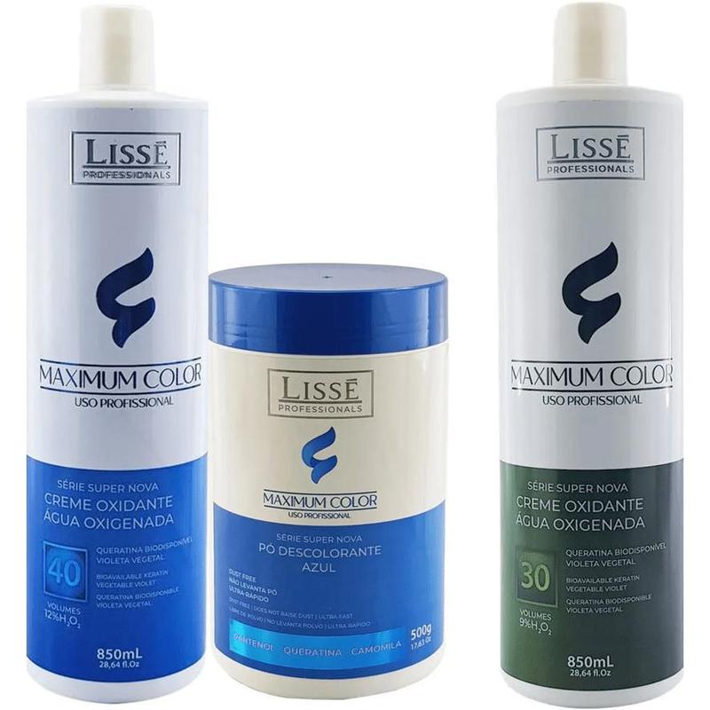 Compre um kit com Pó Descolorante e o Ox vol40 e GANHE 1 Ox vol30 da ...
