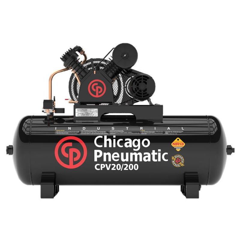 Compressor Chicago Pneumatic Cpv 20 200 Litros 175 Libras 5 cv ...