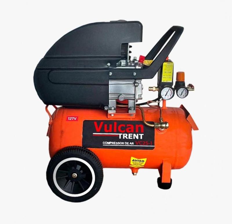 Compressor De Ar 24 Litros 2 Hp 8 Bar 127V Vc25-1 Vulcan - Compressor ...