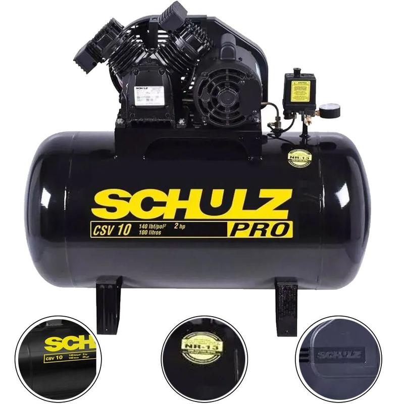 Compressor de ar csv-10/100 2hp 60hz - schulz - Compressor de Ar ...