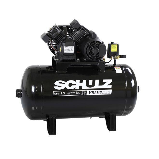 Compressor de Ar Pratic Air CSV 10/100 2 cv 127 V Schulz - Compressor ...