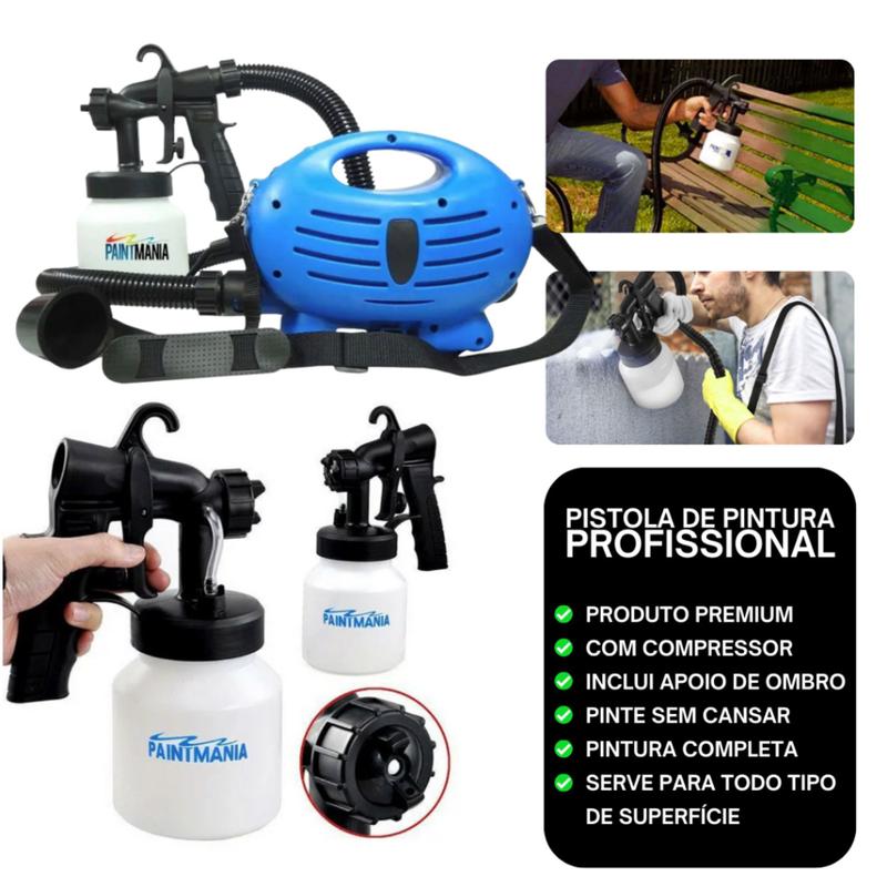 Compressor de Pintura Pulverizador de Tinta PaintMania Compressor ...