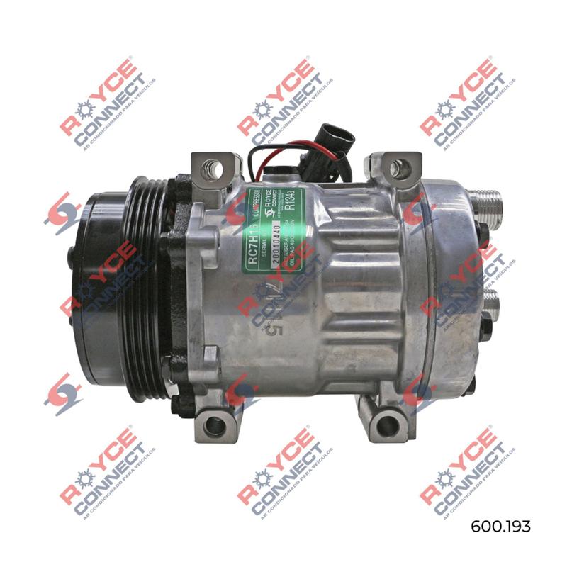 Compressor U8173 7H15 Maquina Case 8800 Descarga e Sucção Saida ...
