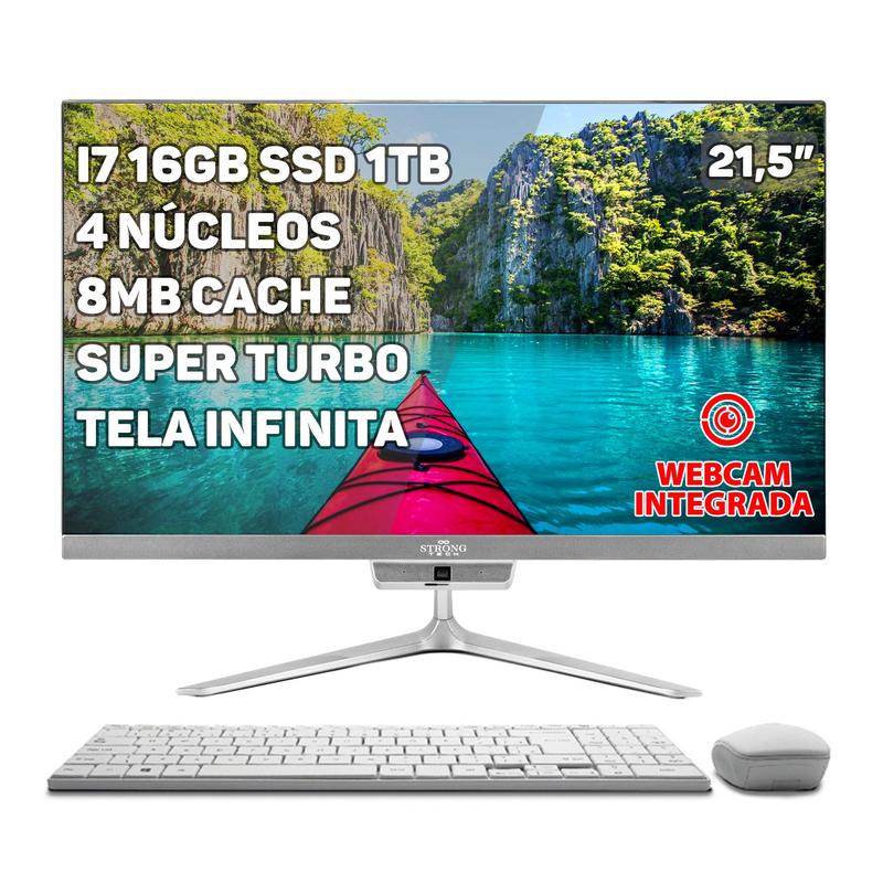 Computador Completo All In One Intel Core i7 21,5" 16GB SSD 1TB Full HD ...