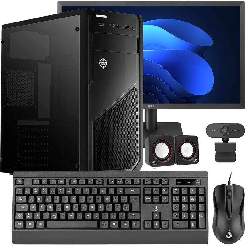 Computador Completo Core I7 Office 2021, Webcam, 8gb, Ssd 1Tb, Monitor ...