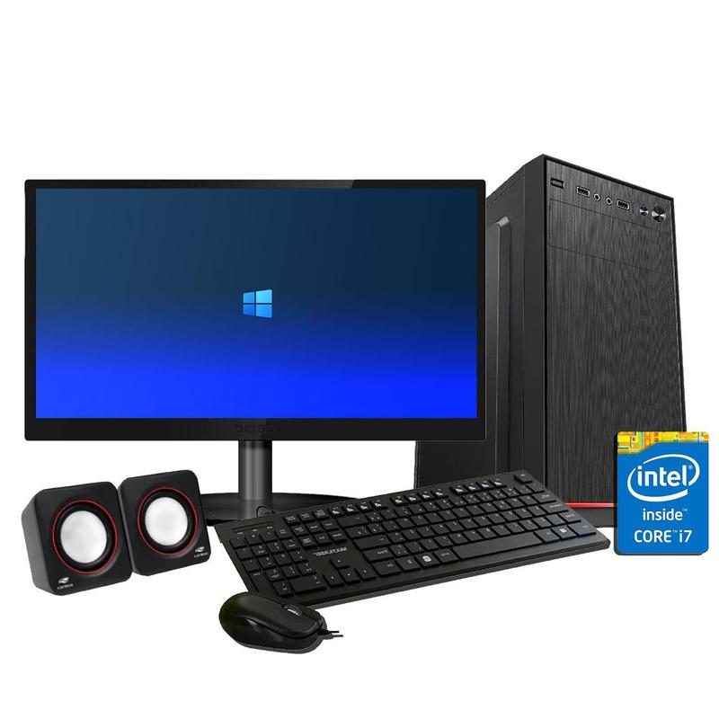 Computador Completo i7 3ª 8GB SSD 240 Monitor 19' FULL HD W10 Garantia ...