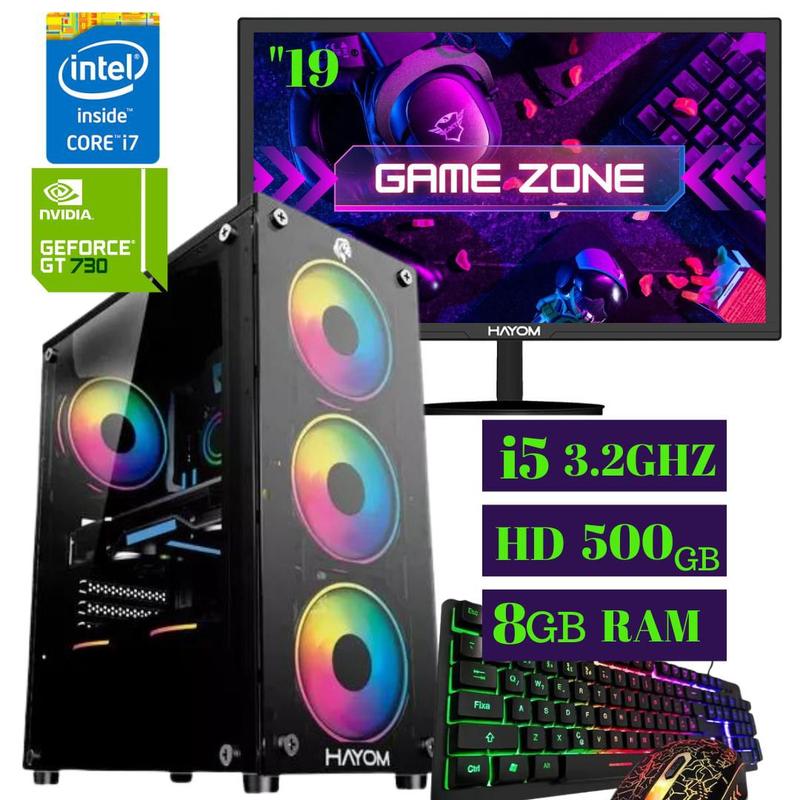 Computador CPU Gamer Barato Completo Intel i5 HD 500GB 8GB Memoria Ram ...