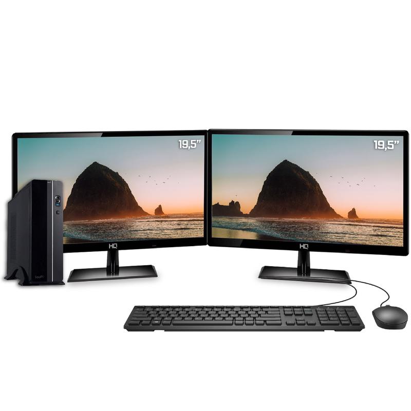 Computador Desktop com 2 Monitores 19.5" LED Intel Core i5 8GB SSD ...