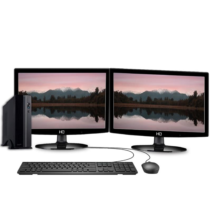 Computador Desktop com 2 Monitores LED Intel Core i5 4GB HD 2TB ...