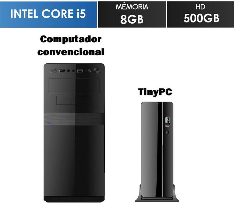 Computador Desktop Compacto EasyPC Intel Core i5 8GB HD 500GB com saída ...