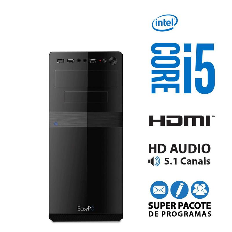 Computador Desktop Intel Core i5 6GB HD 500GB HDMI Full HD EasyPC ...