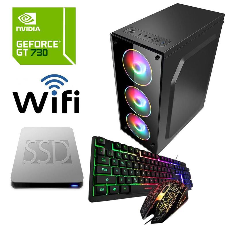 Computador Gamer Barato Intel Core i5 SSD 240GB 8GB RAM Gforce 4GB - PC ...