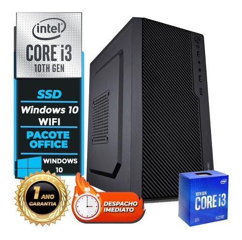 Computador I3 10100f 4gb Ram 3200mhz Ssd 240gb Garantia 1ano - Intel ...