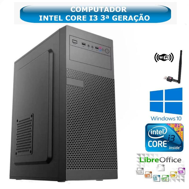 Computador Intel Core i3 3ª Geração 8GB HD 1TB + SSD 240GB - Desktop PC ...