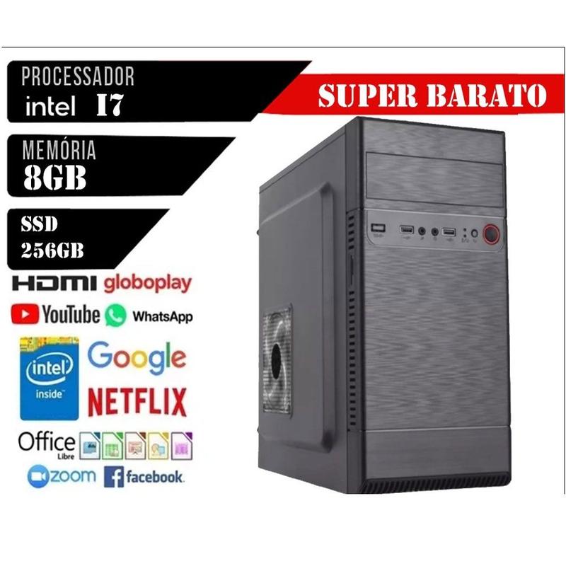 Computador Intel Core I7 8gb Ssd 256gb - BRAZILPC - CPU - Magazine Luiza