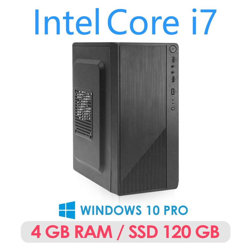 Computador Pc Cpu Intel Core I7 4GB SSD 120 Windows 10 Pro Hdmi Desktop ...