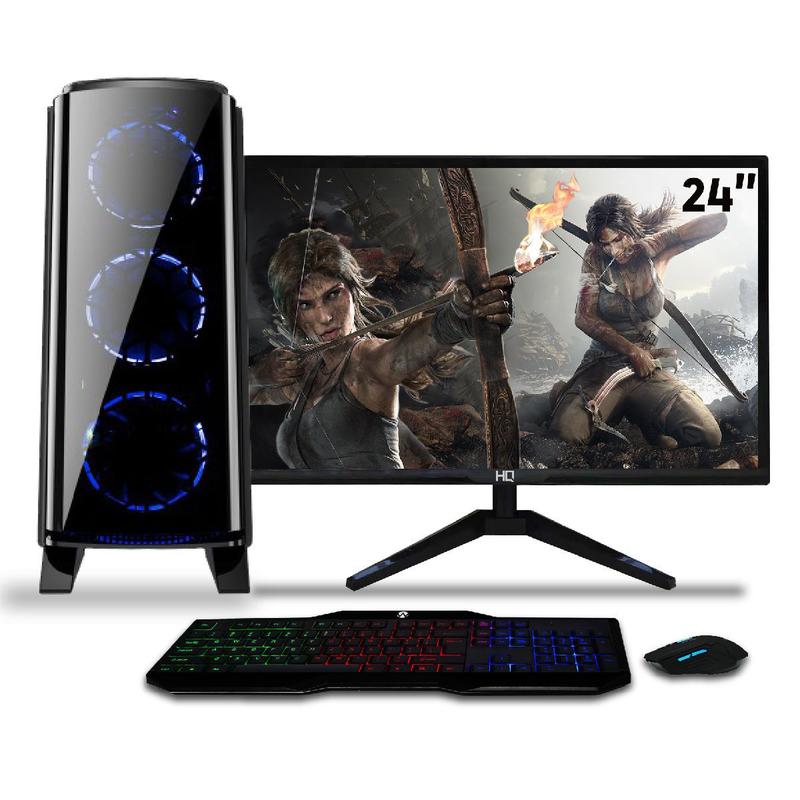 Computador PC Gamer com Monitor LED 24" Intel Core i5 SSD + HD 3TB 16GB ...