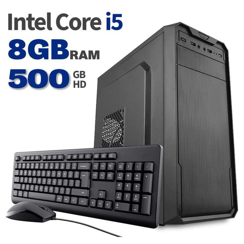 Computador Pc Intel Core i5 8GB HD 500GB Cpu Hdmi Teclado e Mouse Desktop Strong Tech ...