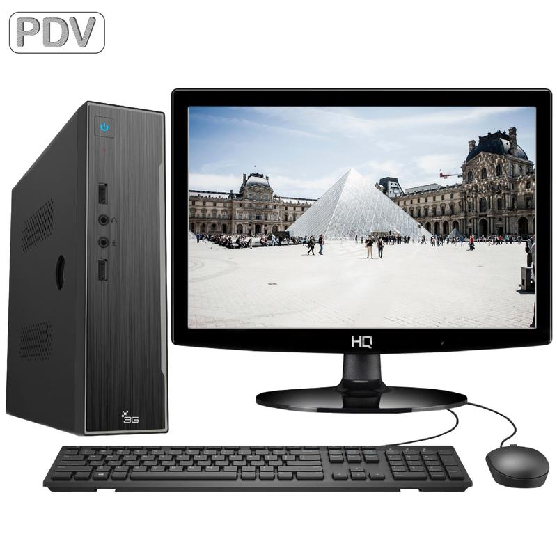 Computador PDV Completo com Monitor Intel Dual Core 2.58Ghz 4GB HD ...