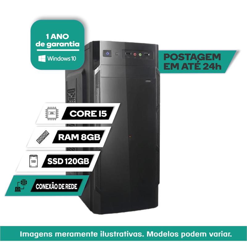 Computador Star Intel Core i5 8gb SSd 120gb Windows 10 Pro Original ...