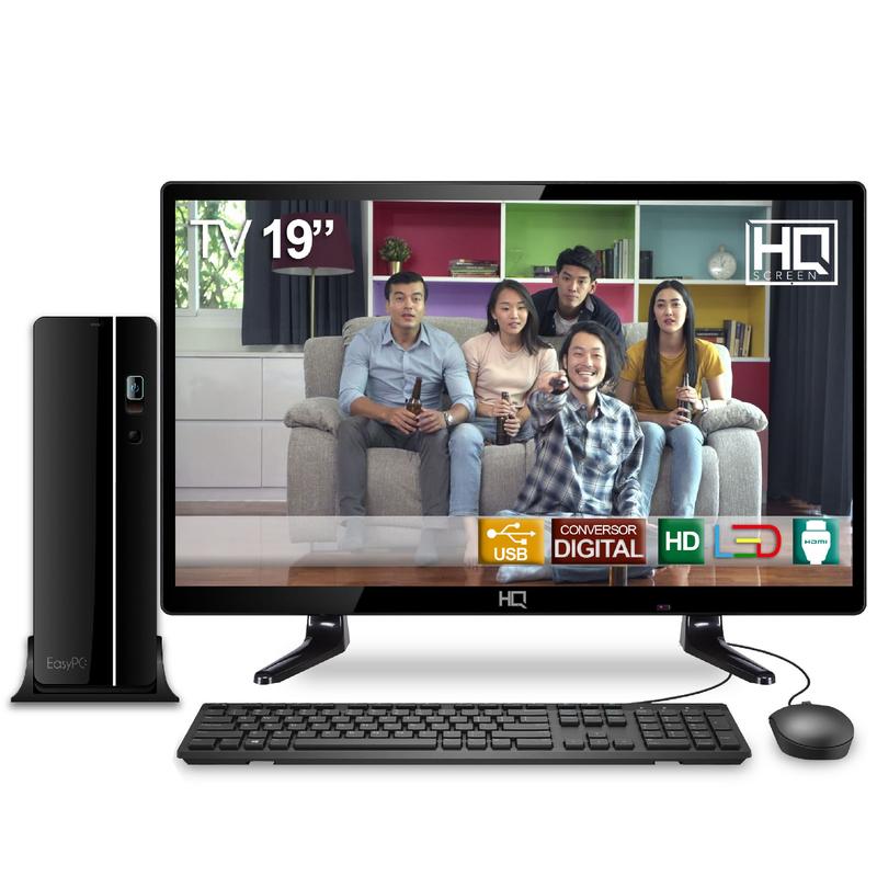 Computador TV 19" PC Intel Core I5 4GB 3TB HDMI Áudio EasyPC Play - CPU ...