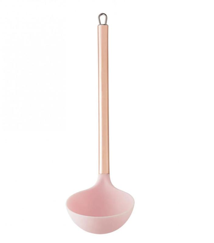 Concha De Nylon Com Cabo De Aço Inox Rosé 30 Cm - Lyor - Conchas ...