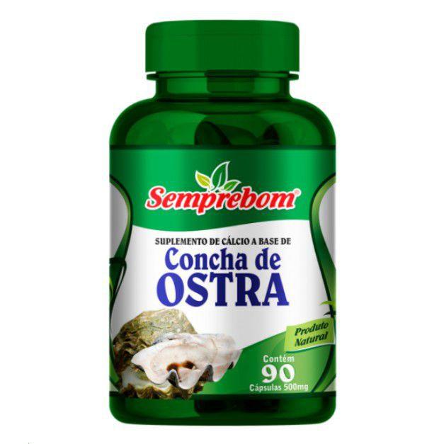 Concha De Ostra Suplemento Natural de Cálcio 90 Cápsulas - Semprebom ...