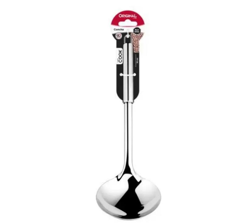 Concha Linha Cook em Aço Inox 33cm - Original Line - Conchas - Magazine ...