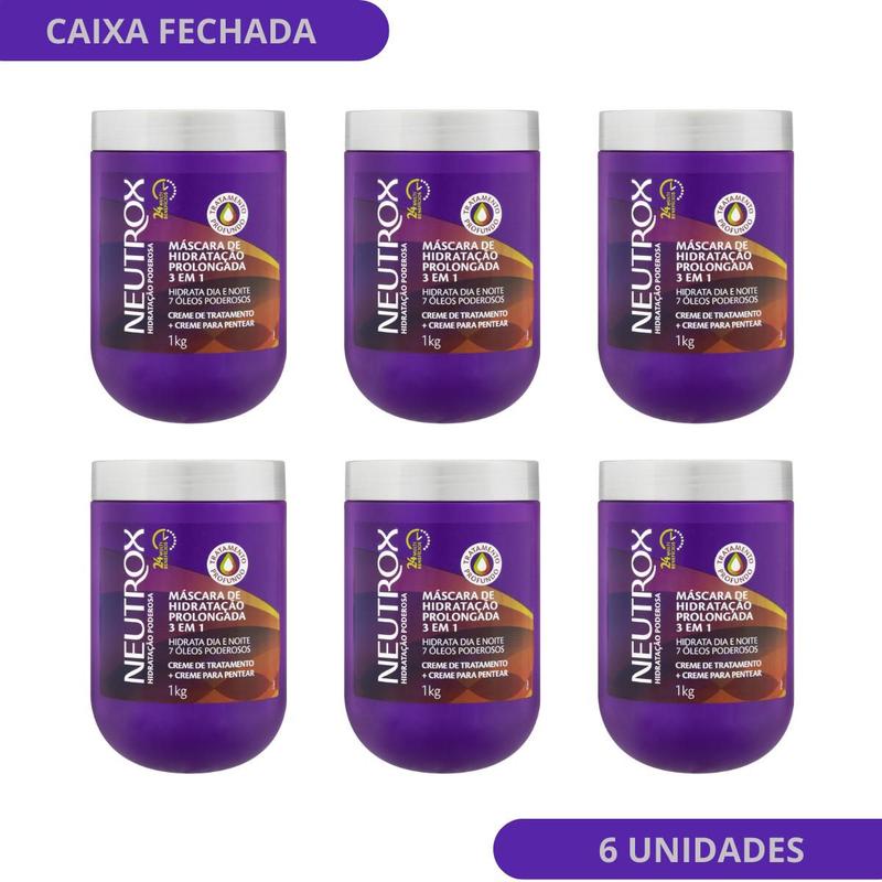 Cond. Creme de Tratamento Neutrox 24 Multibenefícios 1kg CX 6 - Máscara ...