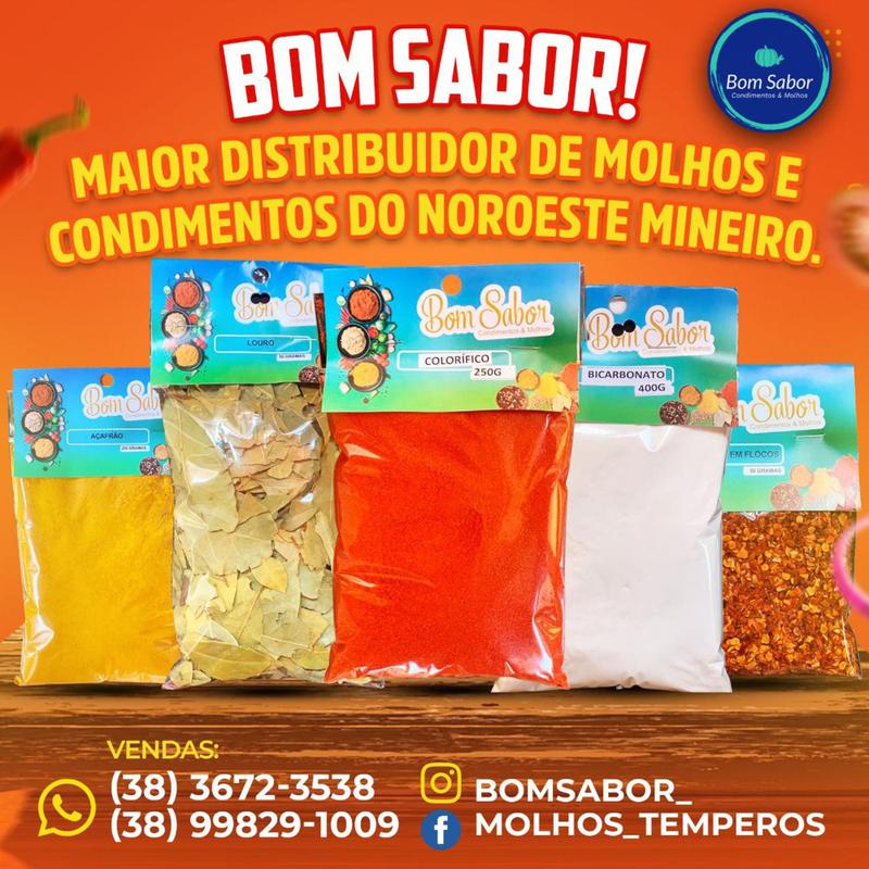Condimentos Bom Sabor 50 gramas cx com 20 unidades - Gelatina ...