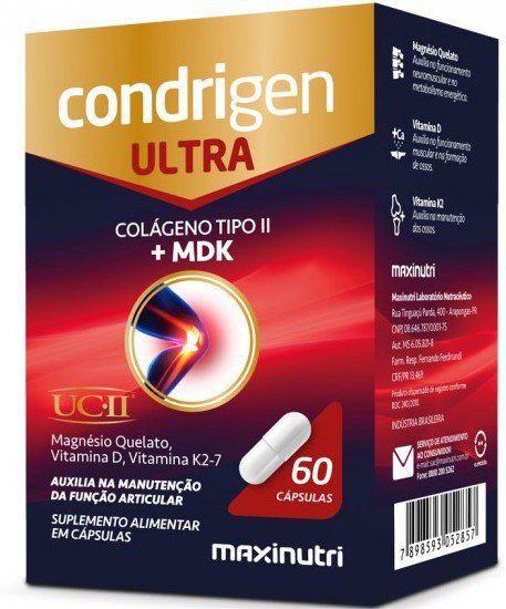 Condrigen Ultra (colágeno tipo 2 + mdk) 30 cáps - MaxiNutri - Colágeno - Magazine Luiza
