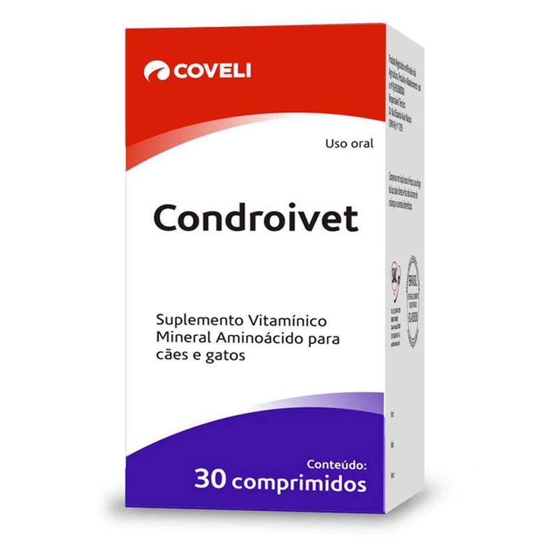 Condroivet Coveli 30 Comprimidos - Farmácia Pet - Magazine Luiza