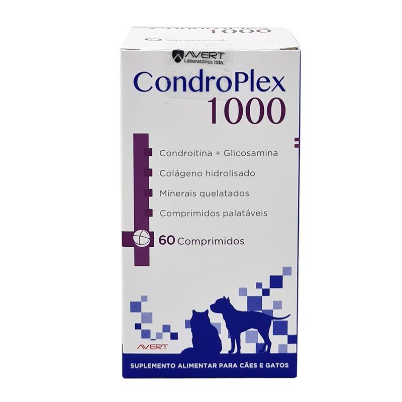 Condroplex 1000mg 60 comprimidos Cães Avert - Medicamentos - Magazine Luiza