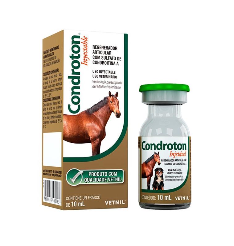 Condroton Injetável 10ml Regenerador Articular Vetnil - Vetnil ...