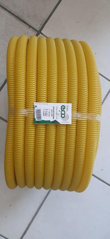 Conduite corrugado amarelo 3/4-DN25mm ROLO 50m. - Ueba - Conduíte ...