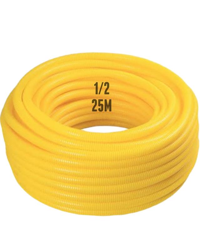 Conduite Flexivel Corrugado 1/2mm 25 Metros Amarelo 20mm Pead - Ecology ...