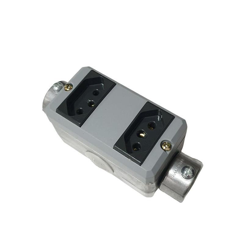 Condulete C alumínio 3/4 Tramontina tomada dupla - Condulete - Magazine ...