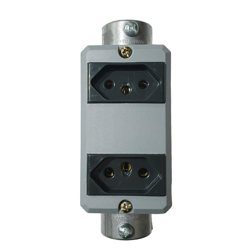 Condulete C alumínio 3/4 Tramontina tomada dupla - Condulete - Magazine ...