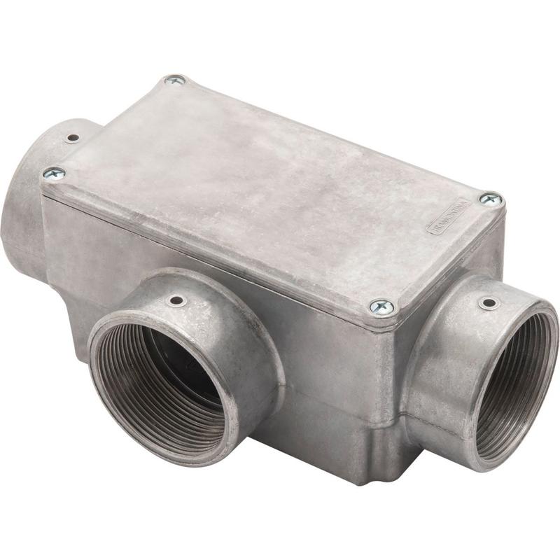 Condulete fixo 2" tipo "T" - com tampa / rosca BSP / sem pintura ...