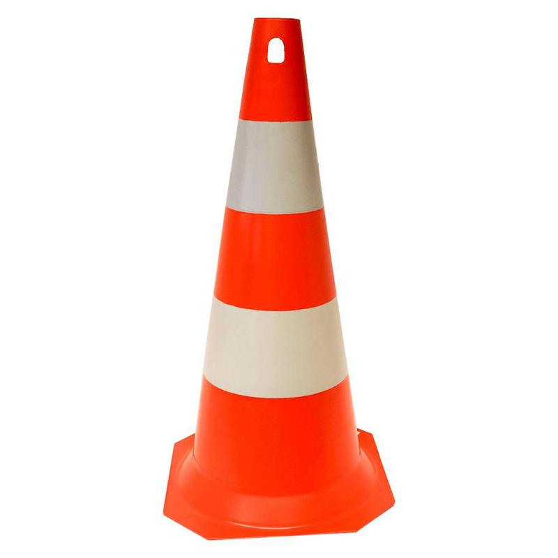 Cone de Sinalização Rígido 75 Cm Laranja e Branco Plastcor - Cone de ...
