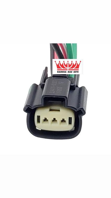 Conector 3 Vias Femea P/ Sensor de Rotação Trator Case Puma New Holland ...